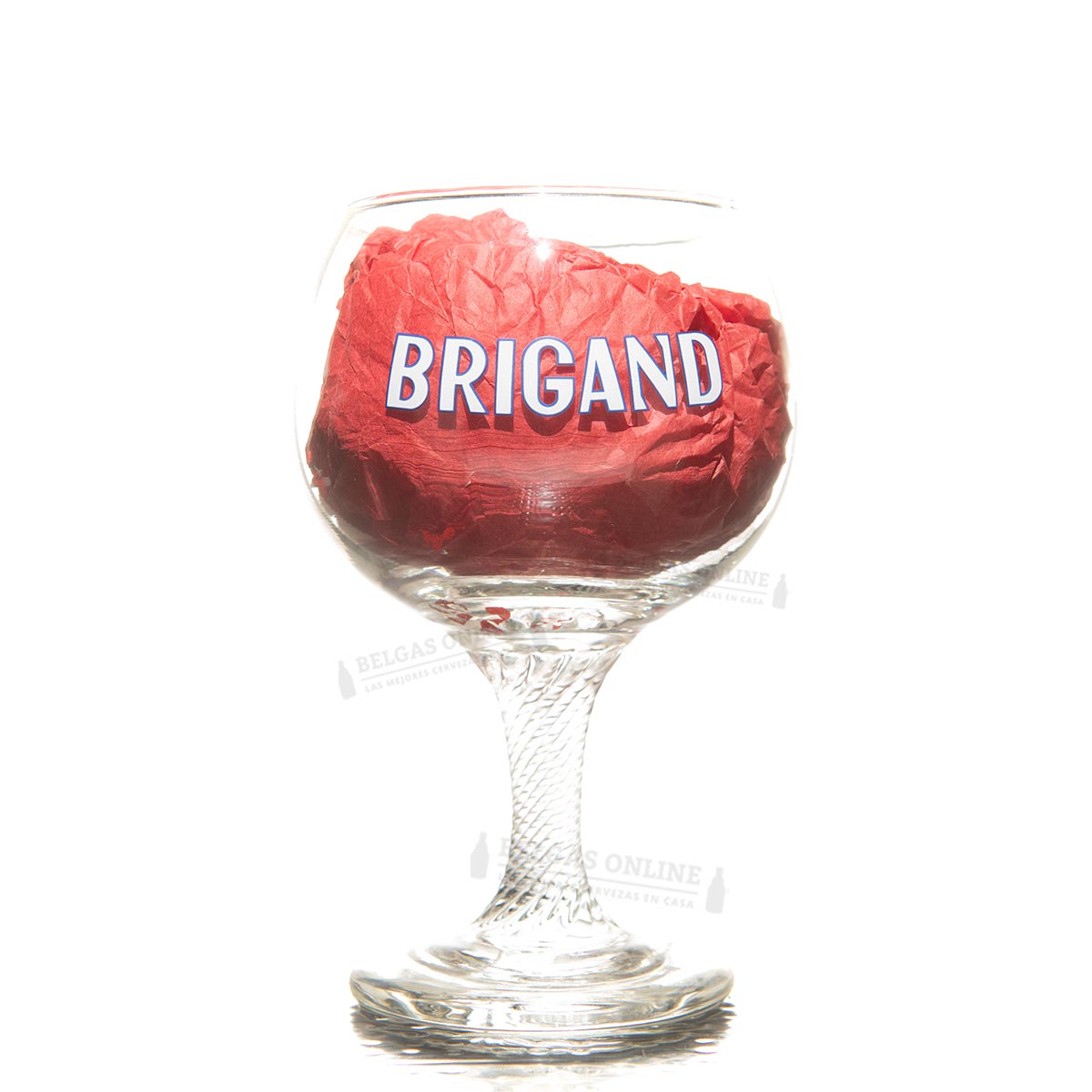 Comprar copas cerveza | Brigand copa logo blanco 33cl | Belgas Online